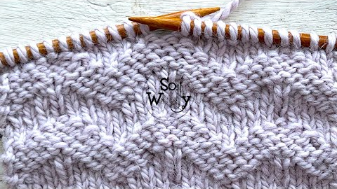 How to knit the Waved Welt stitch (another knit and purl easy pattern ...